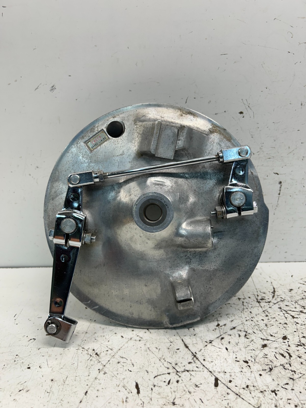 Yamaha rd250 rd 250 Front Brake Plate Assembly / WORKS (1974 RD250A) | eBay