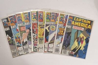 Captain America 371 372 373 374 375 376 377 378 379 380 Lot NM 1990 | eBay