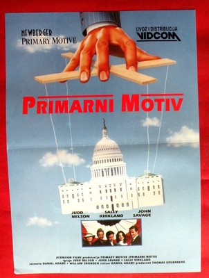 PRIMARY MOTIVE 1992 JUDD NELSON RICHARD JORDAN SALLY KIRKLAND EXYU MOVIE POSTER | eBay