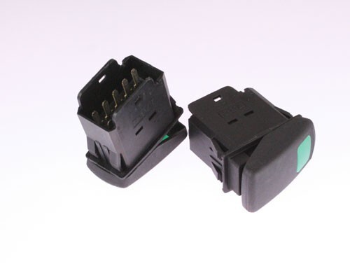 (Lot of 2) SAUMKXDG Eaton Full Size Lighted Rocker Switch DPDT 12A ...