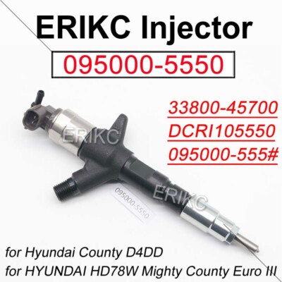 095000-5550 DIESEL FUEL INJECTOR DCRI105550 FOR HYUNDAI 5551 33800 ...