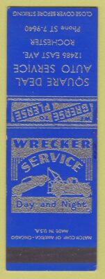 Matchbook Cover - Square Deal Auto Service Rochester NY SAMPLE | eBay
