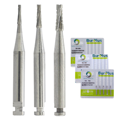 Wave Dental Carbide Burs RA Latch 699 701 702 for Slow Low Speed Contra ...