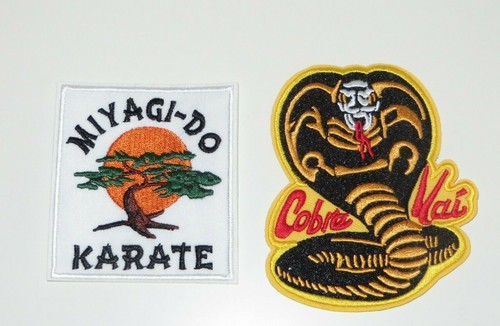 Karate Kid Cobra Kai & MIYAGI-DO KARATE Embroidered Iron On Patch Set ...