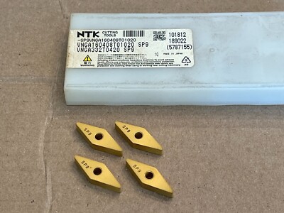 NTK Ceramic Inserts - VNGA160408T01020 VNGA332T0420 SP9 - Qty. 4 - NEW ...