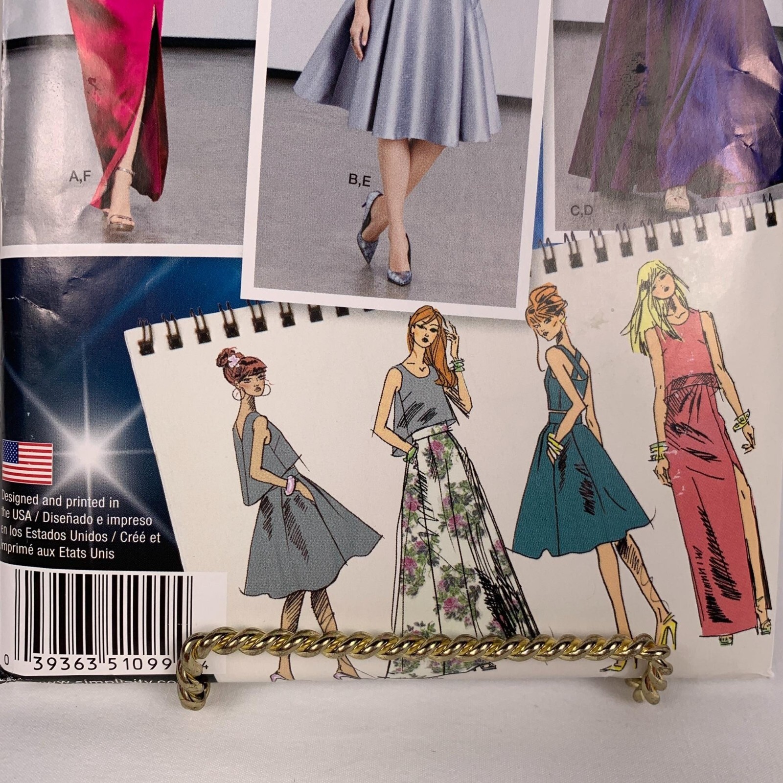 Simplicity 1099 Misses Full or Slim Skirt Tops Size 4-12 D5 Uncut ...