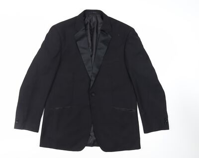 Alexander Dobell Mens Black Polyester Tuxedo Suit Jacket Size 40 ...