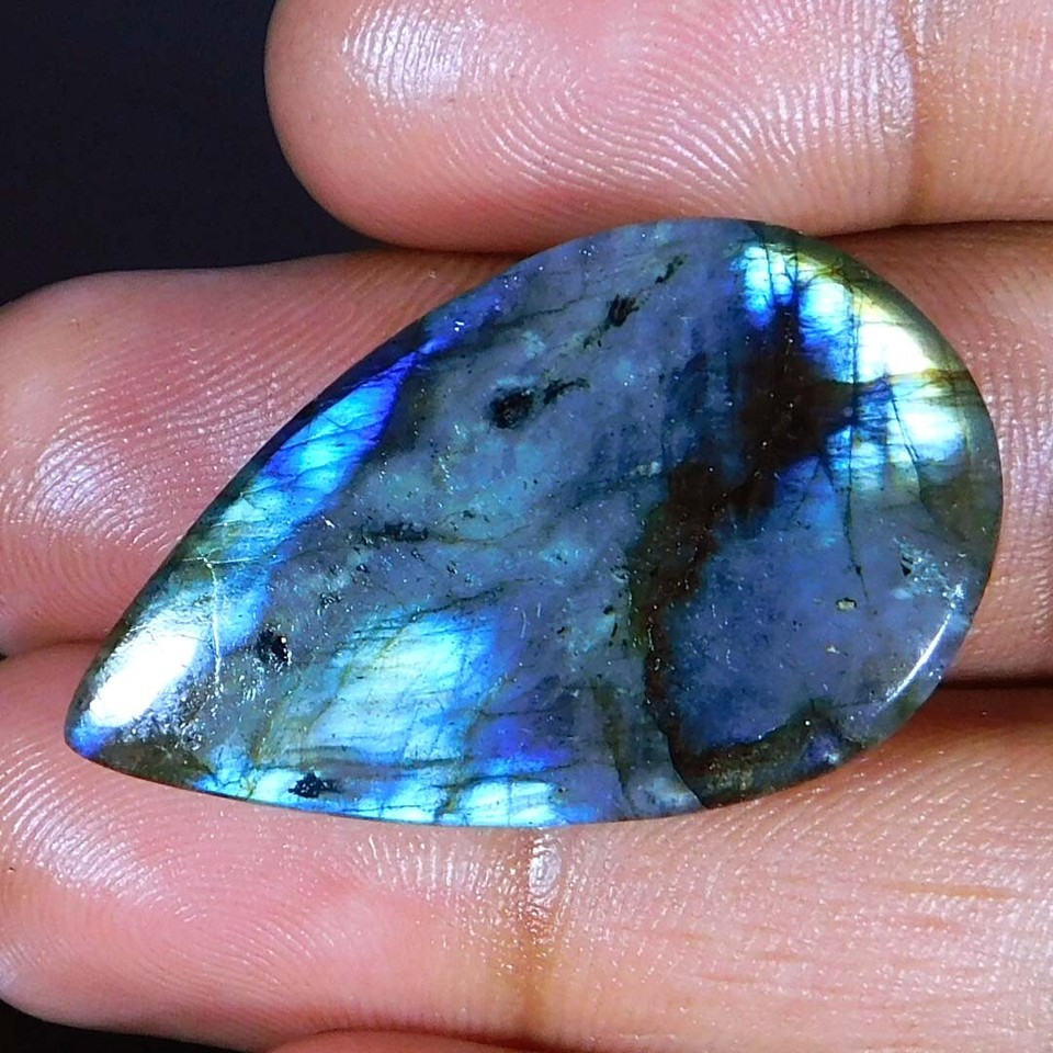 Pietra preziosa sciolta 100% naturale rosa rossastro potere LABRADORITE ...