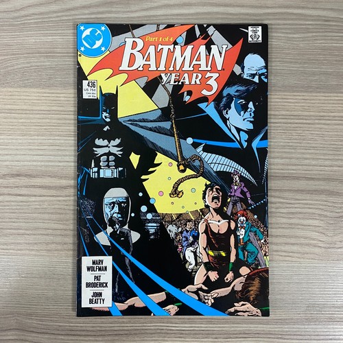 BATMAN YEAR 3 PART 1 COMIC BOOK #436 DC COMICS 1989 SUPERHEROES | eBay