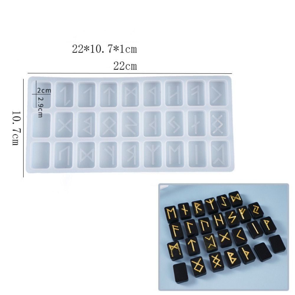 Rectangle Rune Stone Resin Mold For Personalized Pendant | eBay