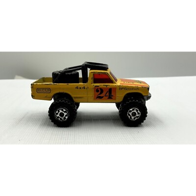 Vintage Matchbox Superfast 4x4 Open Back Truck Yellow Die Cast | eBay