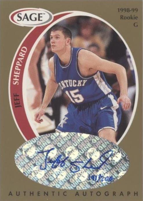 1998 SAGE - Authentic Autograph Jeff Sheppard #A41 Gold /200 (AU, RC ...