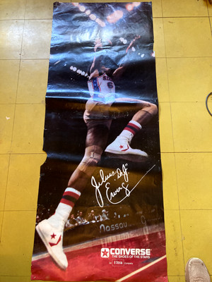 Vintage Philadelphia Julius Erving Sixers Basketball Poster with ...