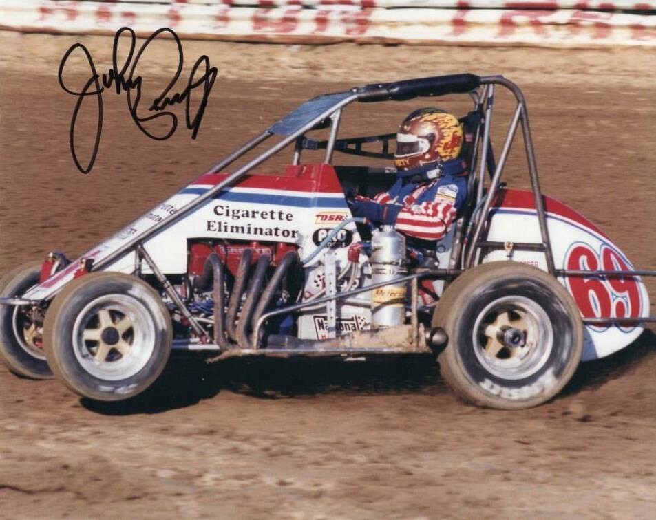 Johnny Parsons Jr autographed #69 USAC Midget 8x10 photo - Terre Haute ...