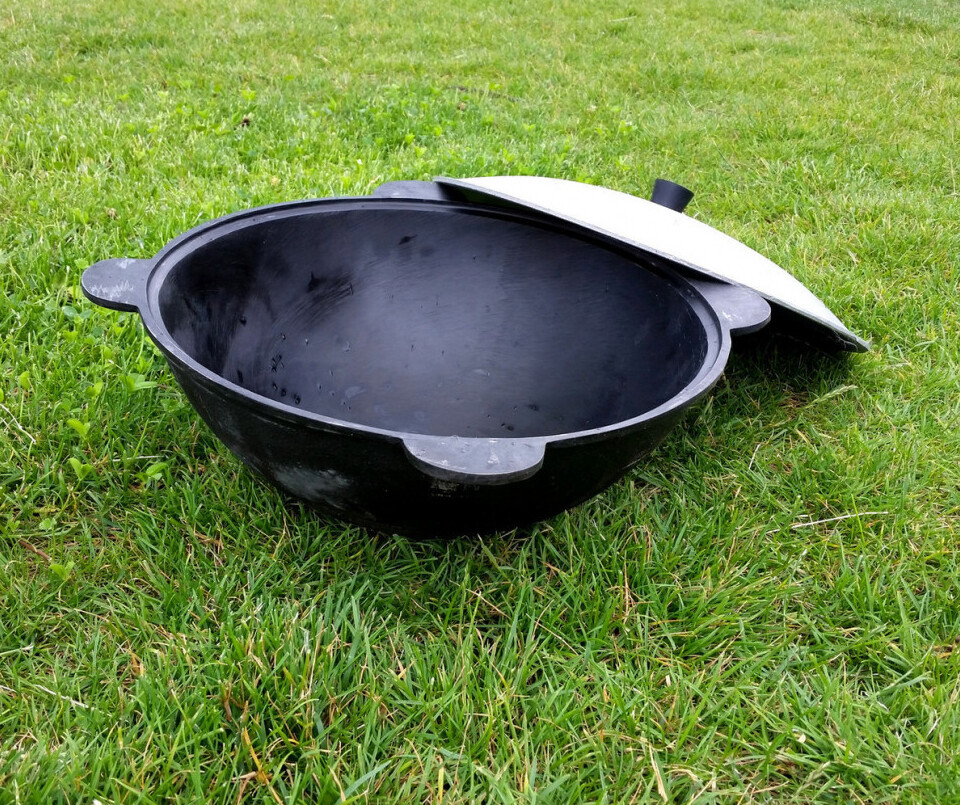 Kazan 100% Cast Iron Authentic Uzbek Cauldron & Oven Uchag Pilaf Plov ...