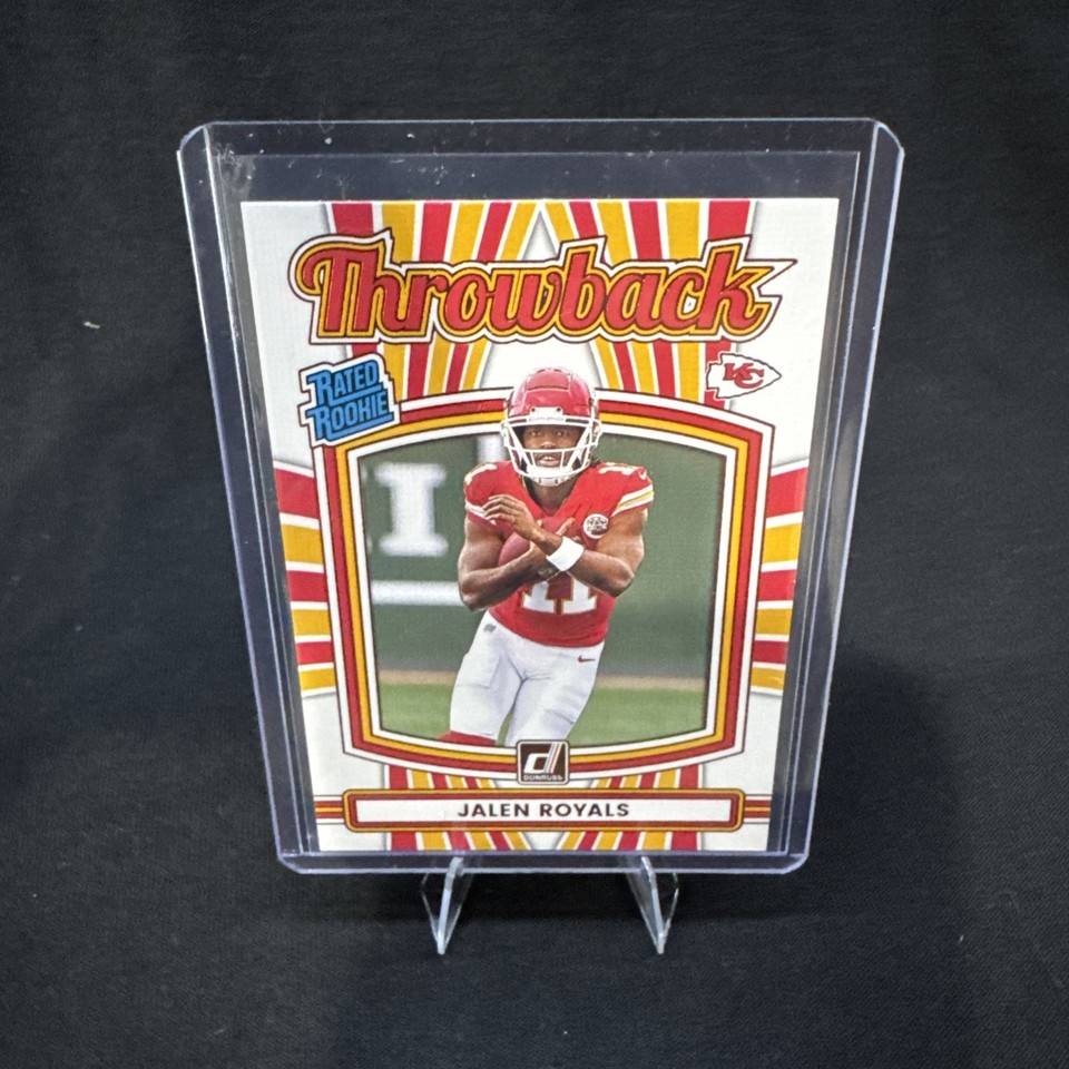 2025 Panini Donruss Jalen Royals Throwback #50 Rated Rookie Kansas City ...
