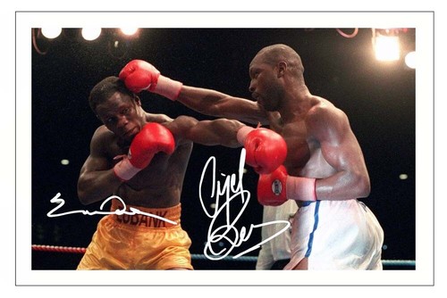 NIGEL BENN & CHRIS EUBANK Signed Autograph PHOTO Gift Print BOXING ...
