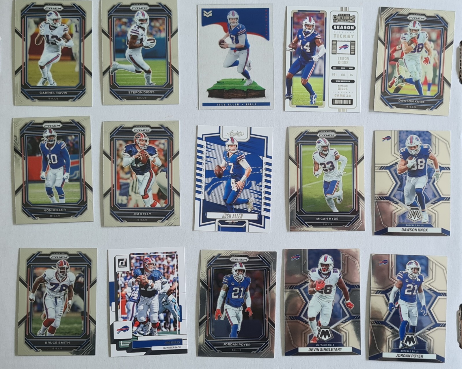 86 x LOT Buffalo Bills Football Trading Cards / BASE , ROOKIE, INSERTS ...