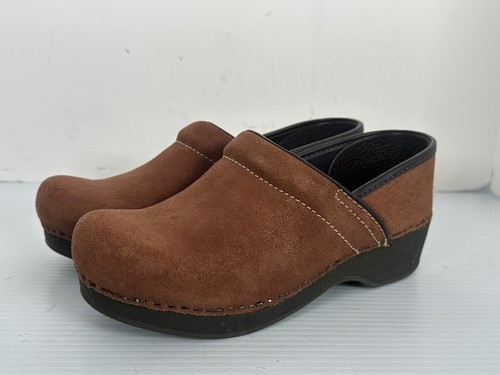 Dansko Suede Danish Clogs Light Brown Size 39 New | eBay