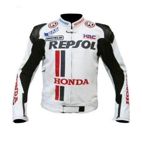 Honda Motorbike Sport Riding Motorcycle Racing Genuine Cowhide Leather ...