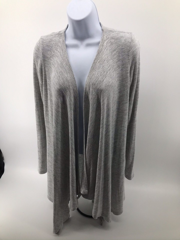 American Eagle Open Front Cardigan Sweater Womens XS Gray Long Sleeve ...