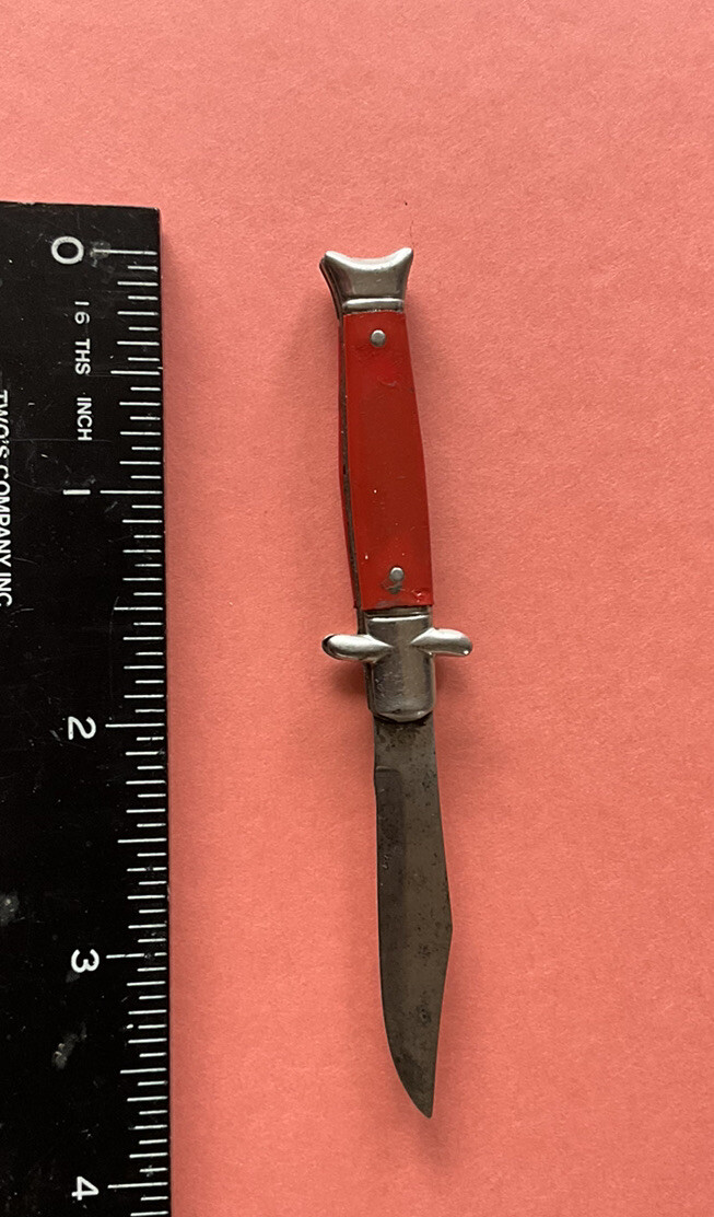 USA Miniature Stiletto Knife 4 Inch Fixed Blade | eBay Australia