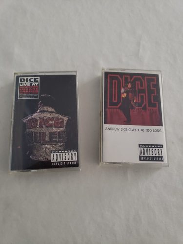 Andrew Dice Clay - Dice Rules & 40 TOO LONG CASSETTES PARENTAL ADVISORY ...