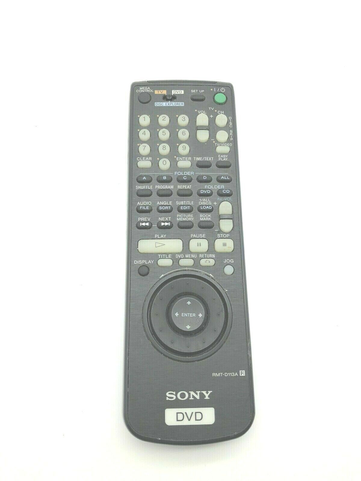 Sony RMT-D111A OEM DVD Player Remote Control For Sony DVP-S550D with ...