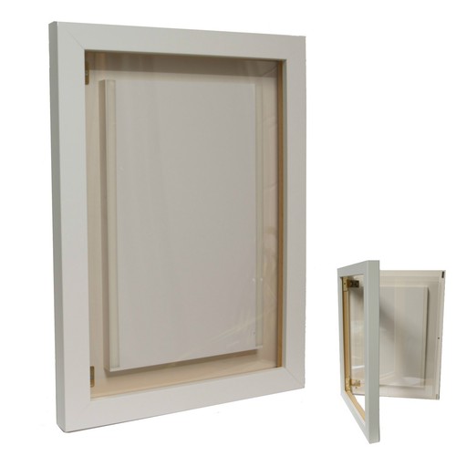 A3 White Wooden Frame Photo Menu Display Case Poster Sign Holder - Wall ...