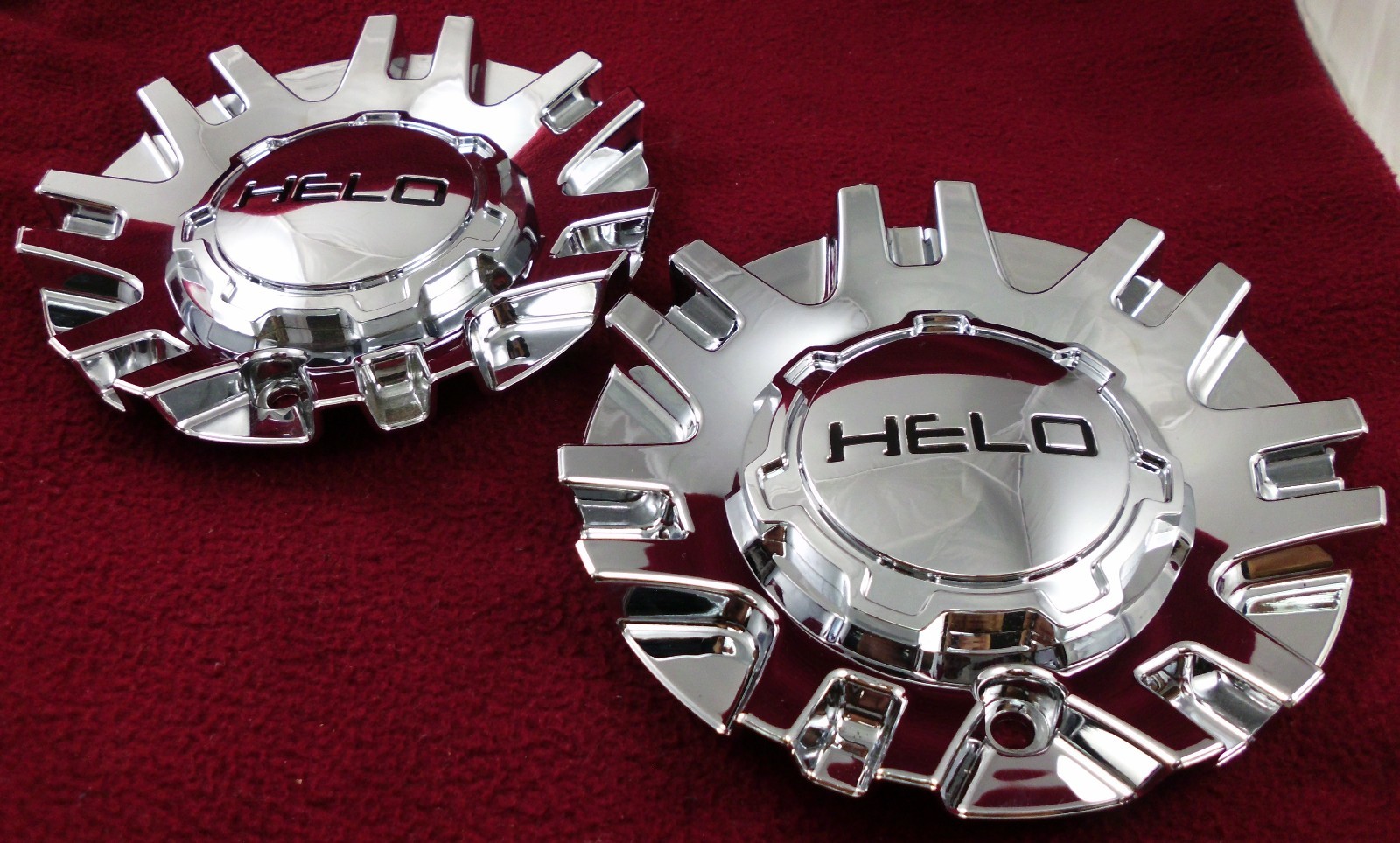 Helo Wheels Chrome Custom Wheel Center Caps Set of 2 # 494L158 | eBay
