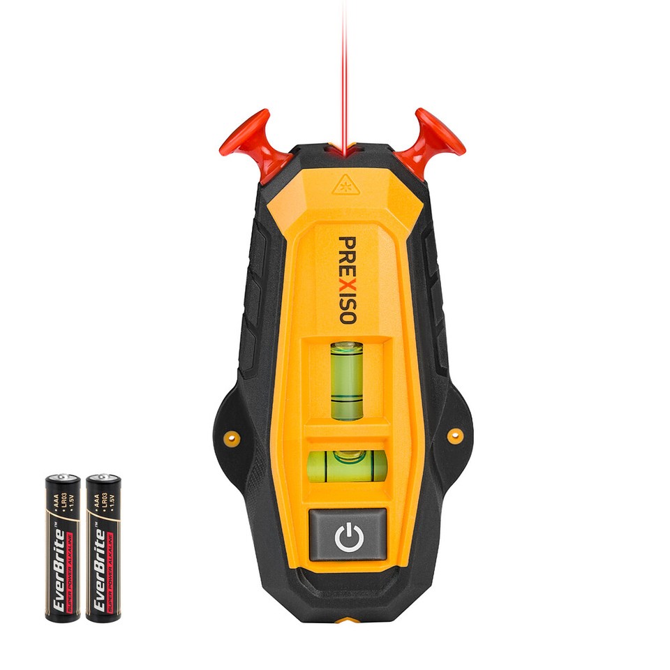 PREXISO 2-in1 Stud Finder Laser Level Multi Surface Line Laser Wall ...