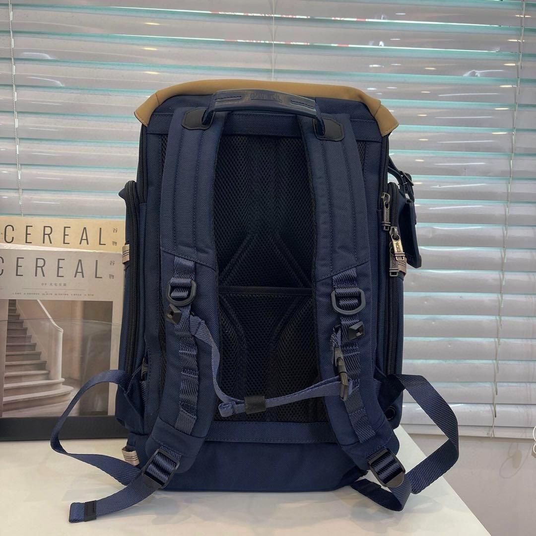 NEW Tumi Alpha Bravo Expedition Flap Backpack Navy＆khaki 232719 | eBay