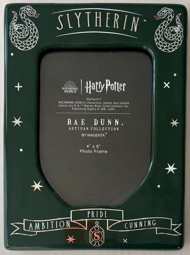 Rae Dunn Harry Potter Slytherin Green 6" x 8" Ceramic Picture Frame | eBay
