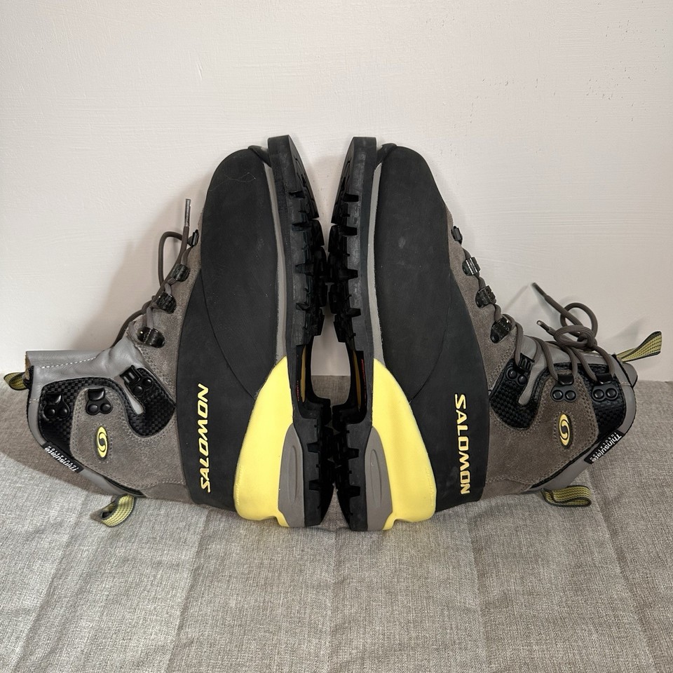 SALOMON Leather Climbing Mountaineering Hiking Sport Insulated Boots ...