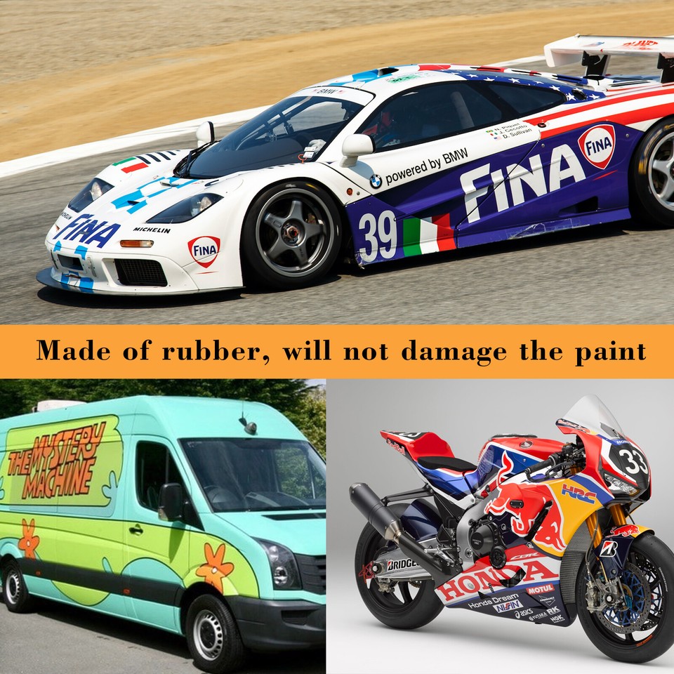 4inchs Rubber Pin Stripe Decal Eraser Caramel Wheel Removing Car ...