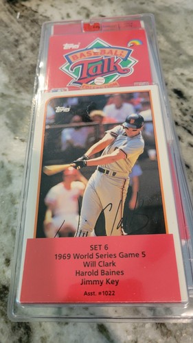 Topps Baseball Talk Collection Set6 Will Clark Harold Baines Jimmy Key ...
