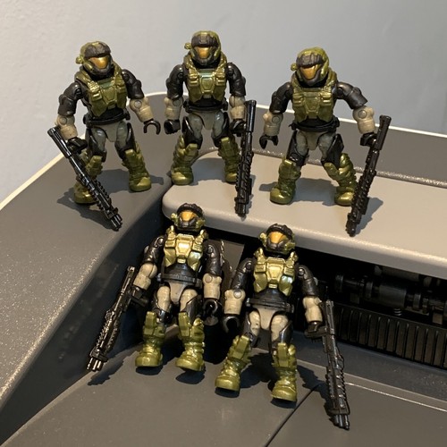 LOT 5 PCS HALO Mega Construx UNSC Marine FIGURES UNSC Marine Defense ...