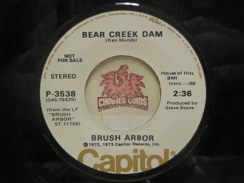 Promo! Brush Arbor – Brush Arbor Meeting / Bear Creek Dam, 45 RPM EX ...