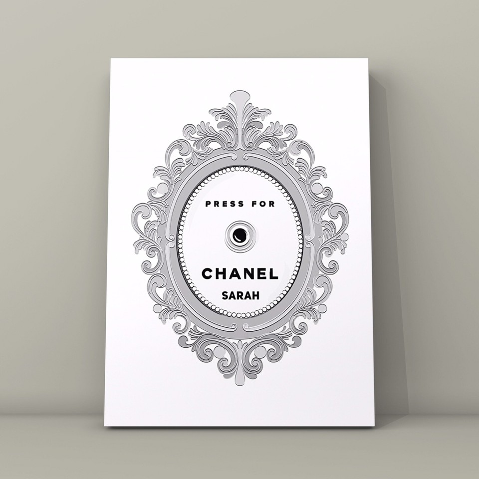poster Press For Chanel(and You Name ) | eBay.de