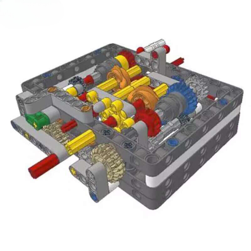 MOC Car Technic Parts Speed Gearbox Kit for Lagoes Gear Axles Pins ...