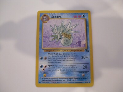 Pokémon TCG Seadra Fossil 42/62 Regular 1st Edition Uncommon T | eBay