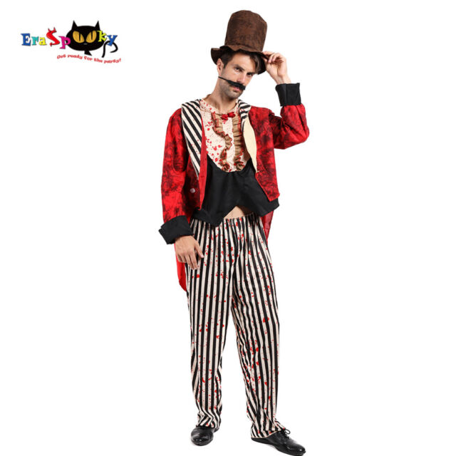 Ringmaster Costume Adult Mens Ring Master Lion Tamer Circus Us Shipping