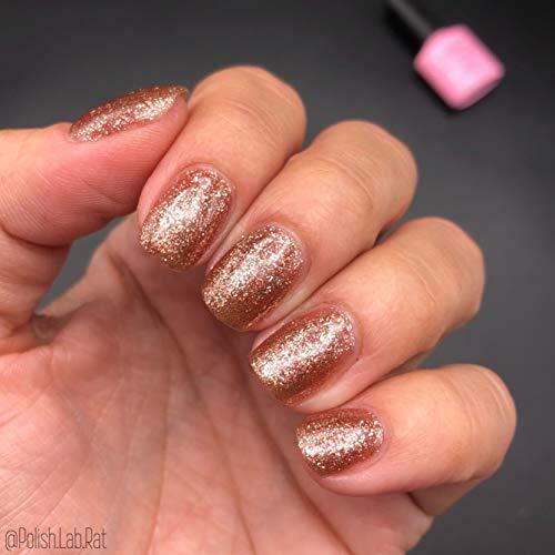 Soak Off U V LED Gel Nail Polish - Tinsel Toast Diamond (016) 10ml Gold ...