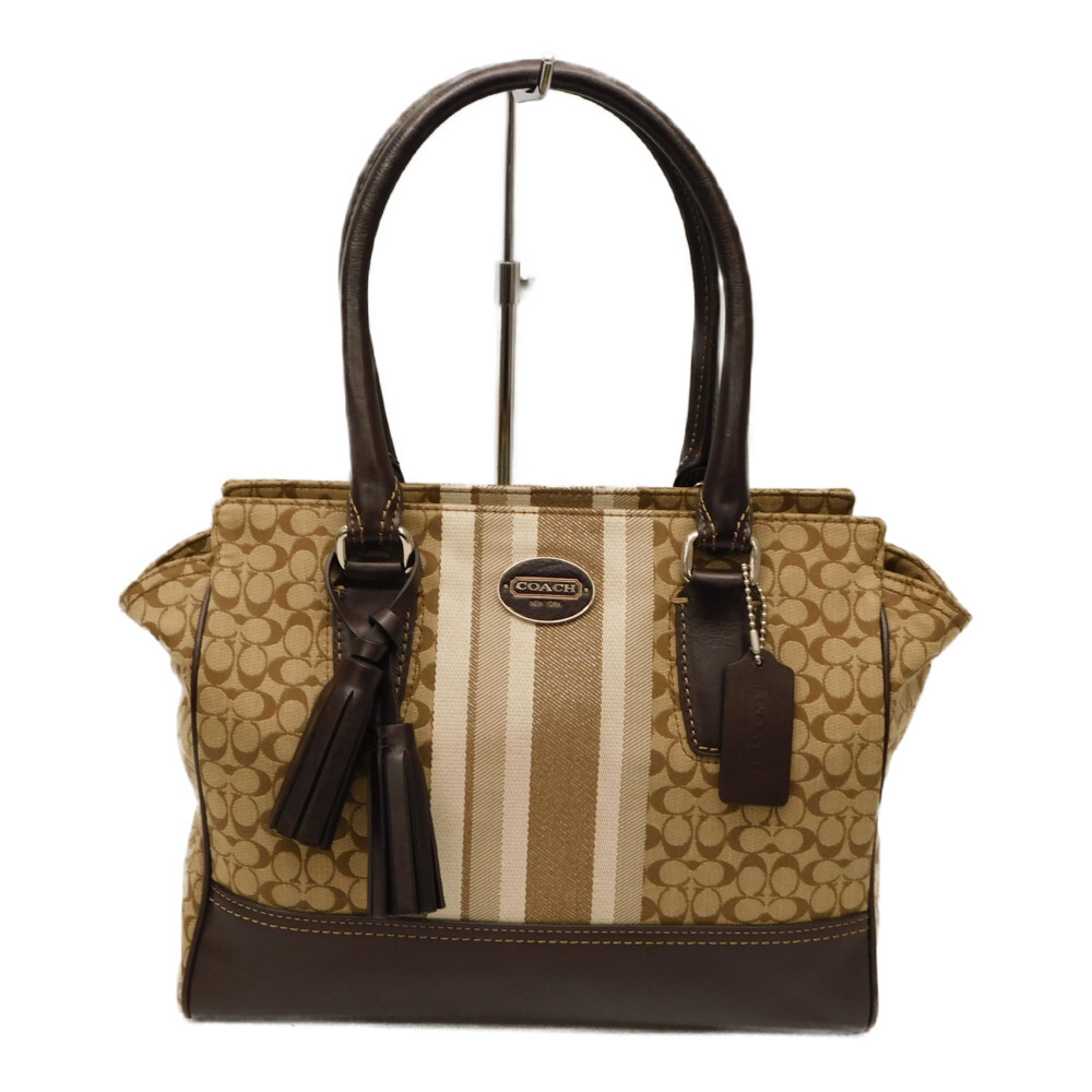 COACH 19915 Legacy Signature Stripe Candace Carryall … - Gem
