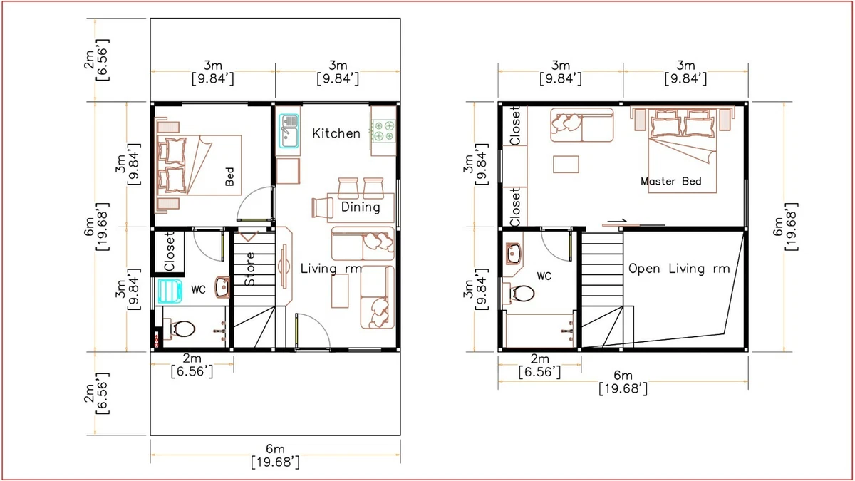 Simple House Floor Plan With Measurements