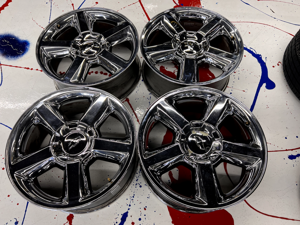 20" CHEVY CHROME OEM 5 SPOKE LTZ 6X139MM OEM RIMS TAHOE LTZ 9596954 | eBay