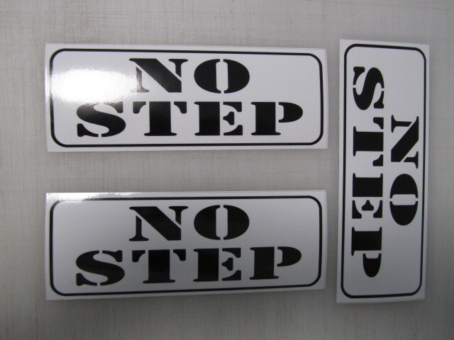 3 NO STEP Decal Sticker for Airplane Wing Race Boat Drag Car Street ...