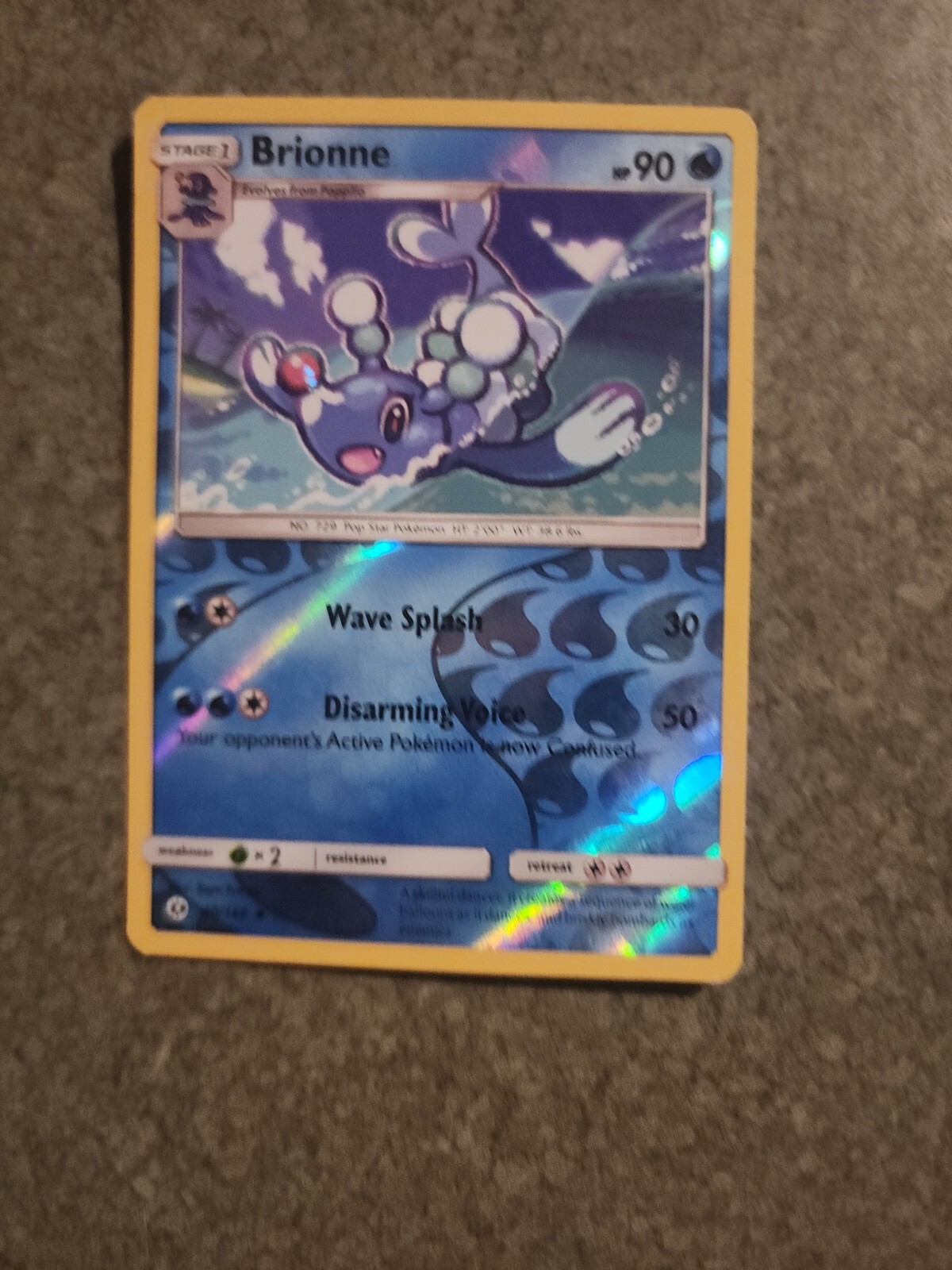 Pok%C3%A9mon+TCG+Brionne+Sun+%26+Moon+Base+Set+40%2F149+Reverse+Holo ...