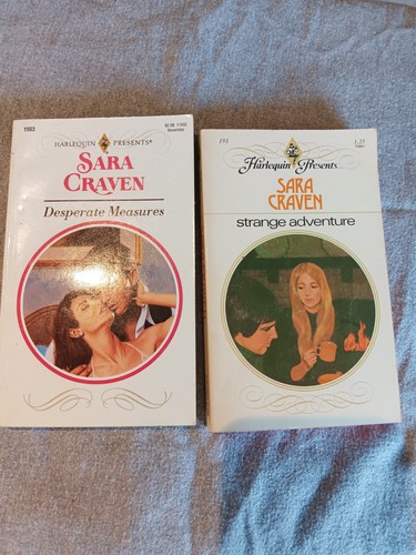 Lot of 2 Harlequin Presents Sara Craven books 1977 & 1992 | eBay