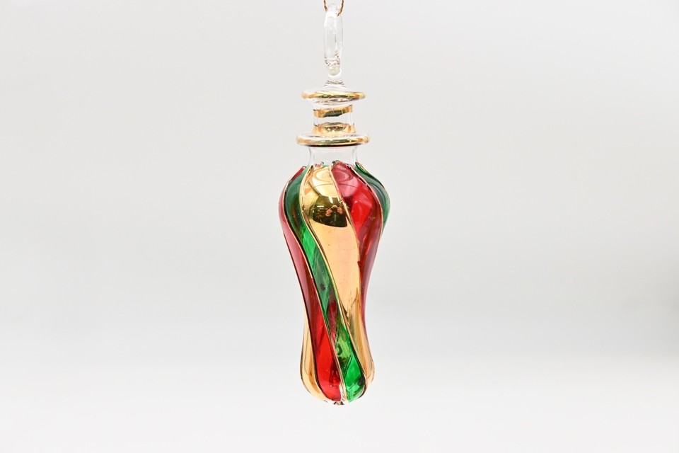 Vintage Kurt Adler Luxor Collection Ornament Egyptian Glass 24K Gold ...